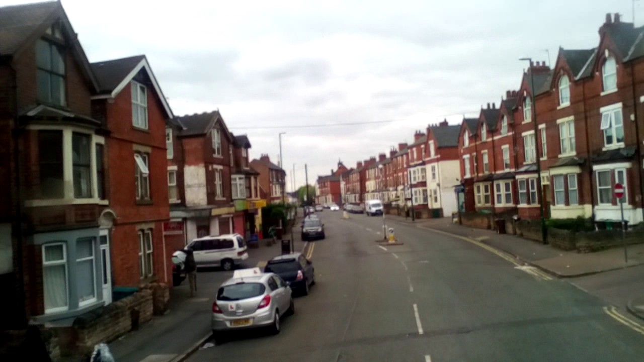 Red Line 44 Bus 684 from Gedling, Wollaton Avenue Shops to City, King ...