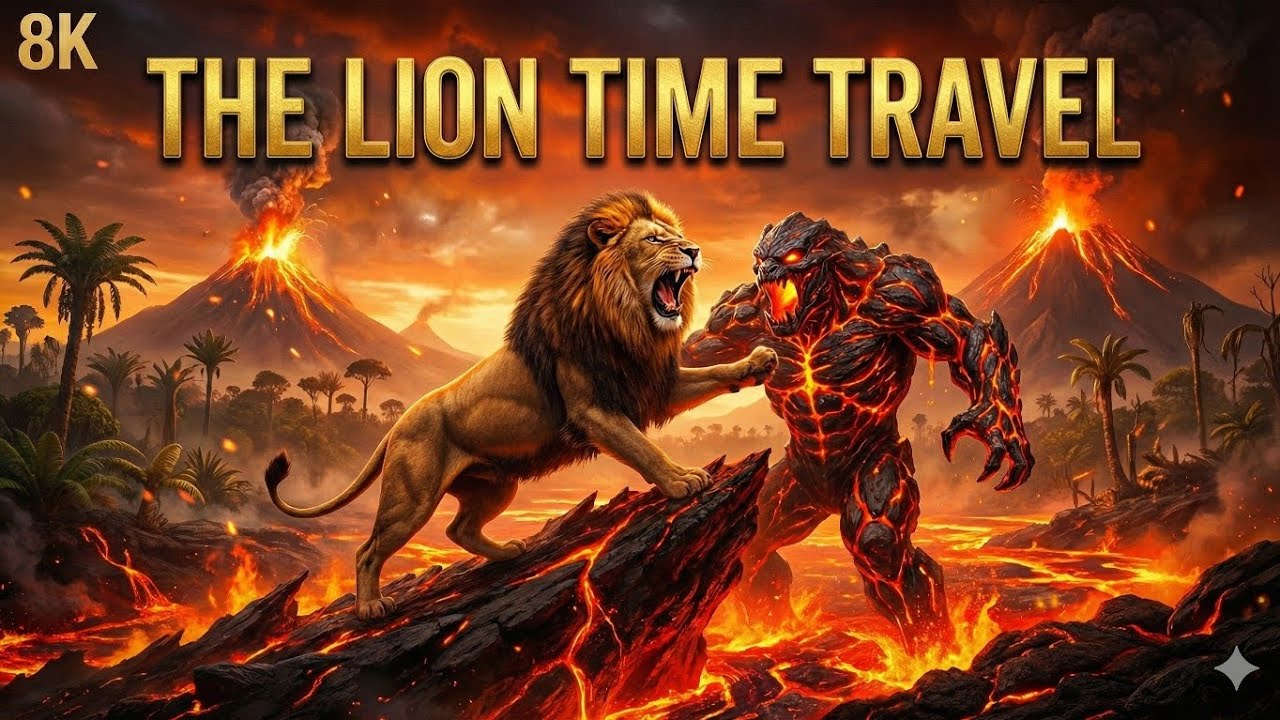 LION TIME TRAVELS BILLIONS OF YEARS BACK – Trapped on Volcanic Mountain ...
