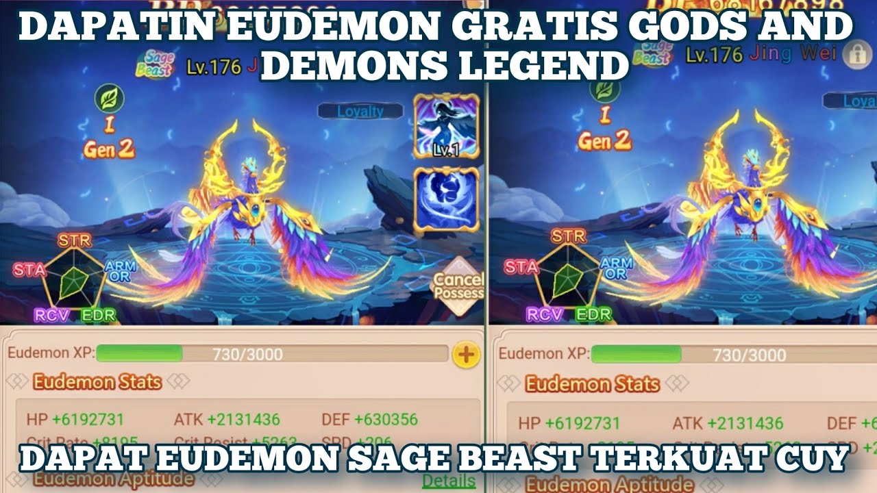 Dapatin Eudemon Sage Beast Gratis Gods And Demons Legend 2023 ! Tips ...