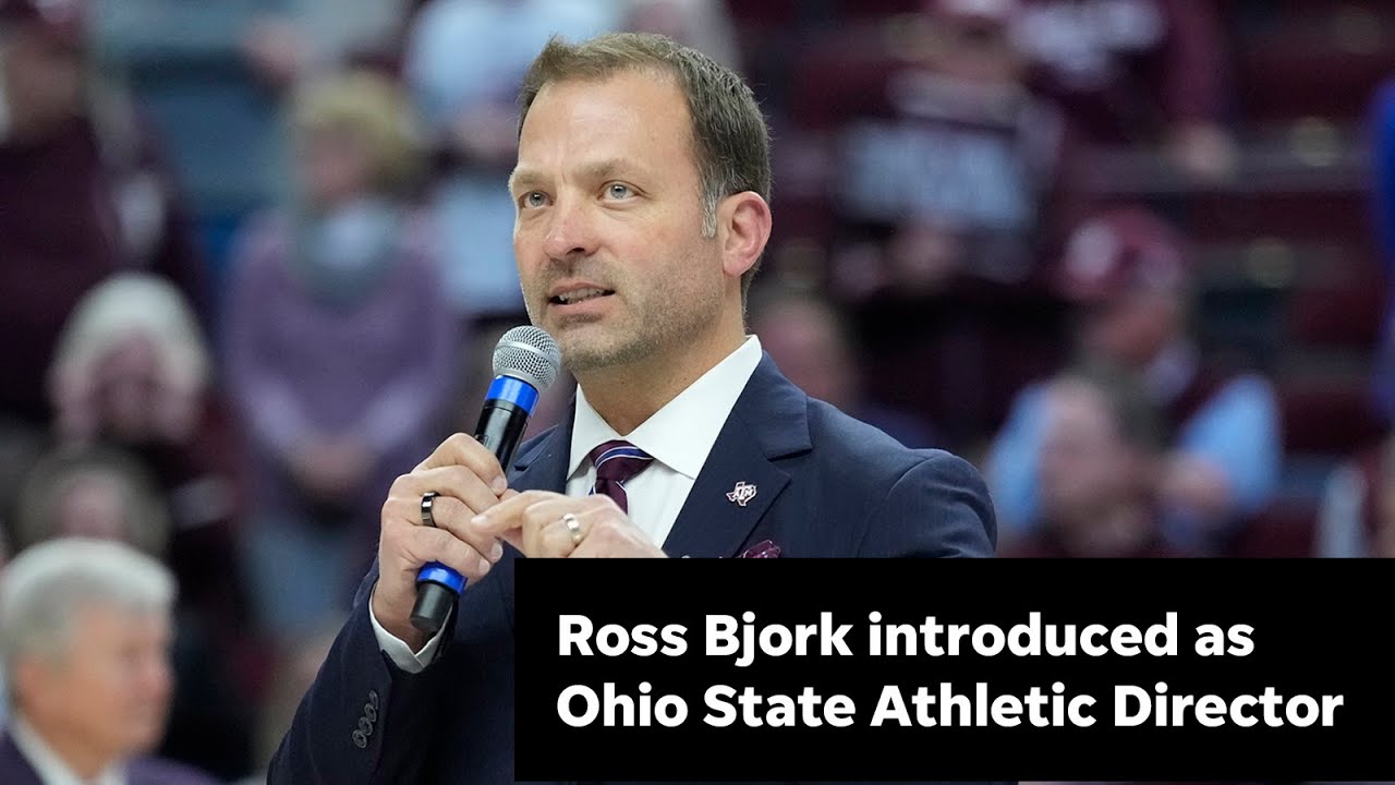 Ross Bjork introduced as Ohio State Athletic Director - YouTube