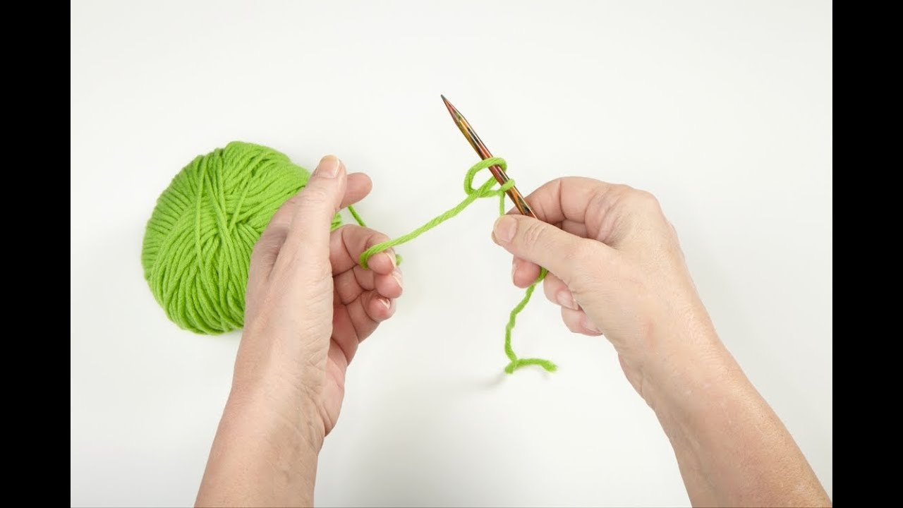 How-to Knit * Basics #03 * Cast On * Loop Cast On - YouTube