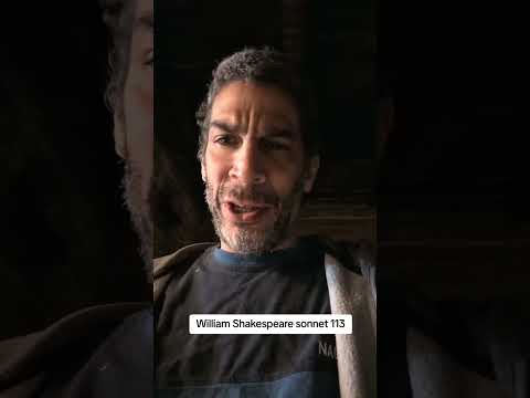 William Shakespeare sonnet 113, - YouTube
