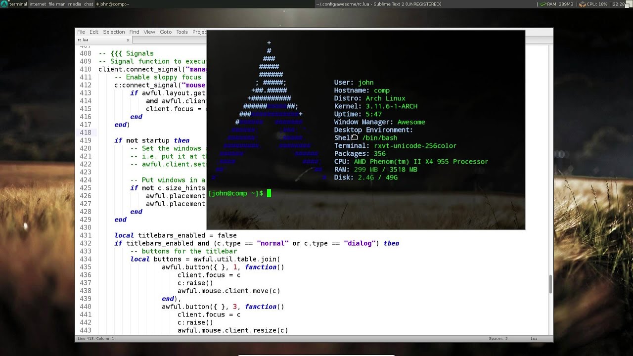Awesome WM 3.5. Настройка - часть [6/6]. - YouTube