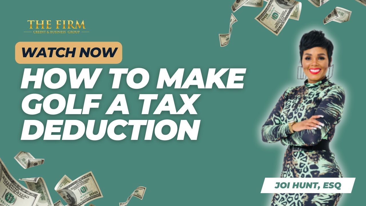 How To Make Golf A Tax Deduction - YouTube