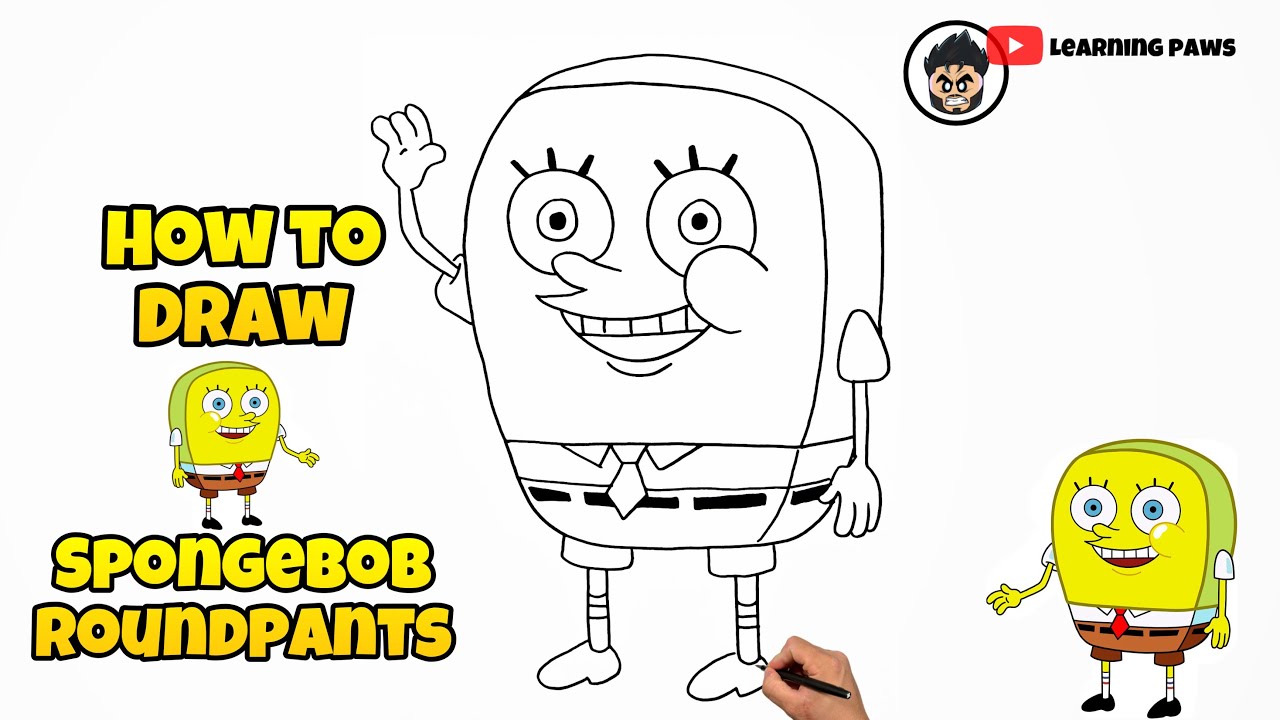 HOW TO DRAW SPONGEBOB ROUNDPANTS | SpongeBob SquarePants #drawing # ...