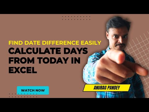 How to Calculate Date Difference from Today in Excel - YouTube