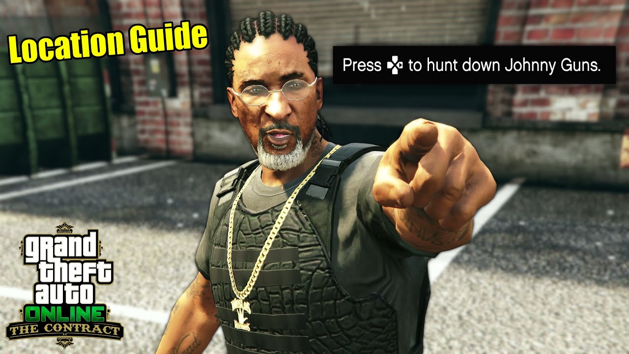 Where Is Johnny Guns Location On Map (GTA 5 The Contract) - YouTube