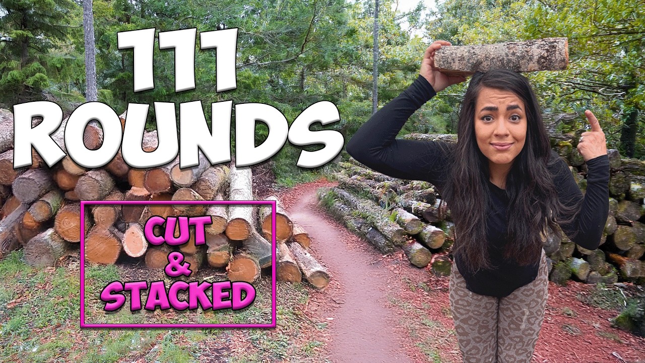 Are You Ready for Winter? Cutting, Splitting, and Stacking Firewood - YouTube