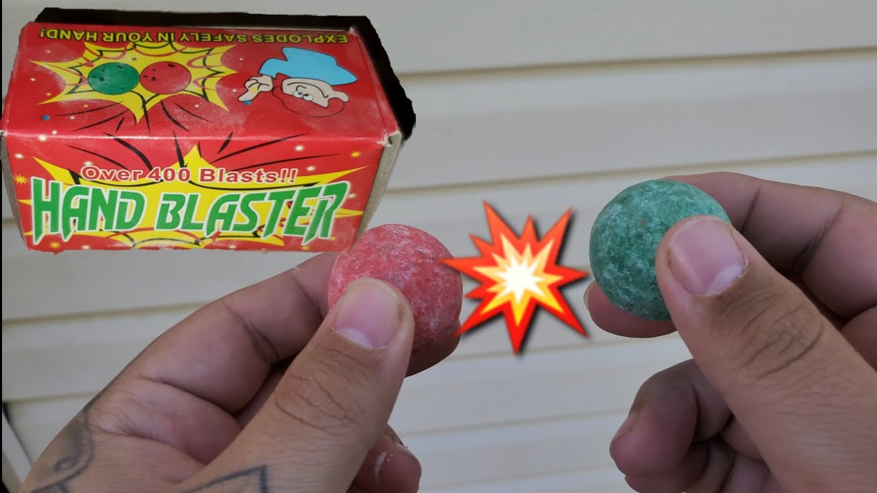 Hand Blaster Noisemaker Balls - YouTube