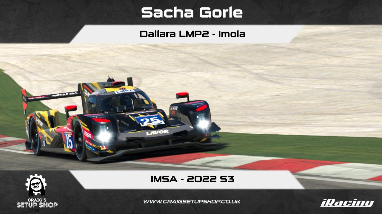 iRacing - 22S3 - Dallara LMP2 - IMSA - Imola - SG - YouTube