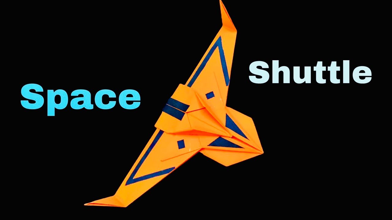 How to make paper space shuttle easy / Cosmic space shuttle - YouTube