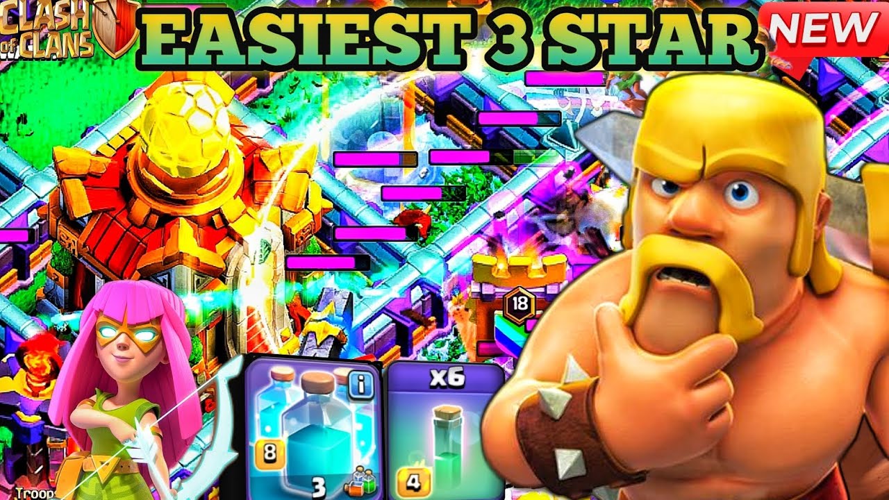 Easiest 3 Star || super archers roots rider attack strategy || clash of clans || - YouTube