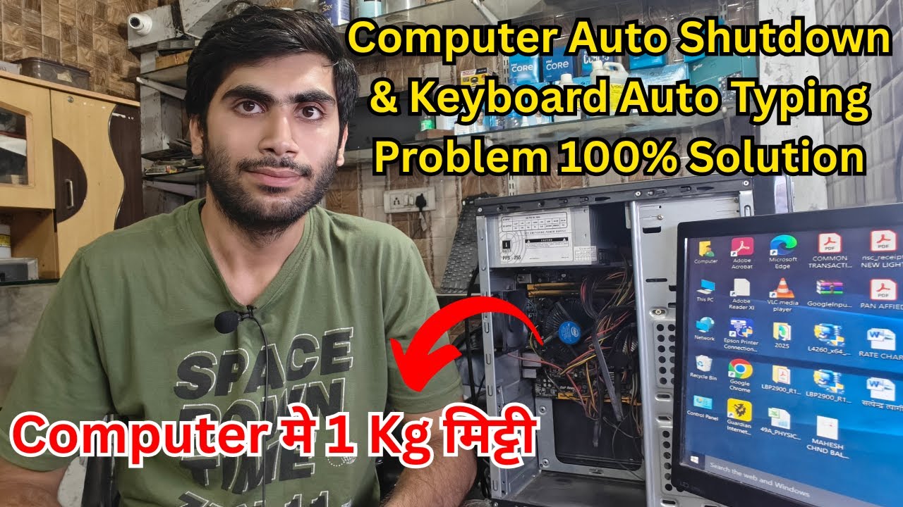 Computer Auto Shutdown & Keyboard Auto Typing Problem | Computer Full ...
