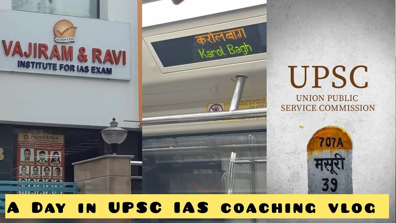 A DAY IN UPSC IAS COACHING VLOG📚| (Karol Bagh-Delhi) #upsc - YouTube