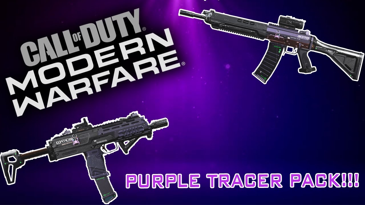 *NEW* PURPLE TRACER PACK IN MODERN WARFARE!!!! - YouTube