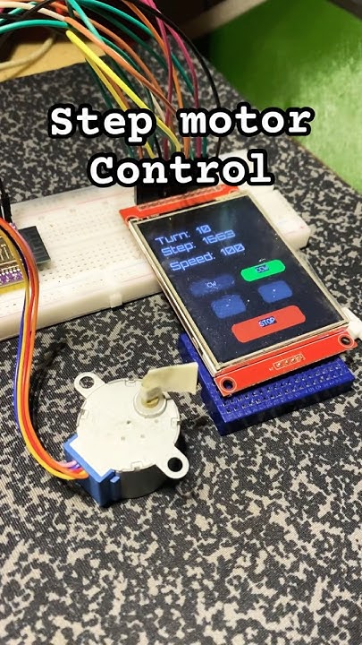 Esp32 Step motor Control with Touch Display #arduino #esp32 #arduinoproject - YouTube