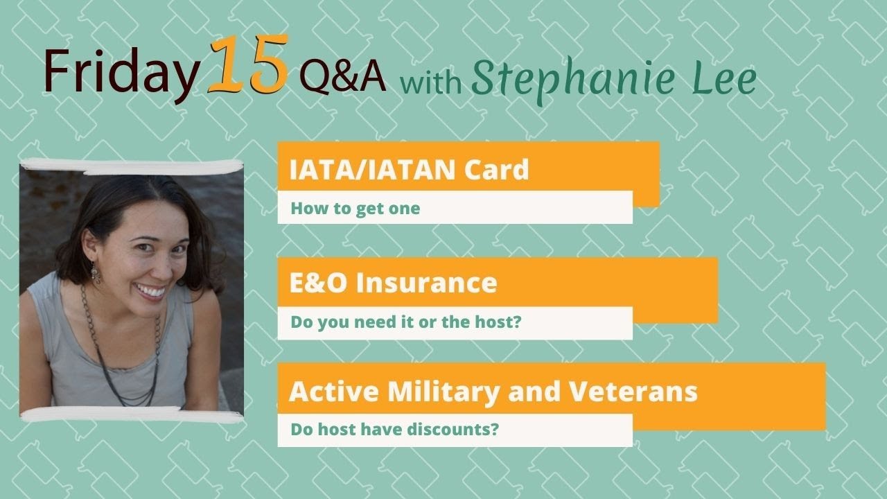 (21) F15: IATA/IATAN Card, E&O Insurance, Active Military/Veteran Host ...