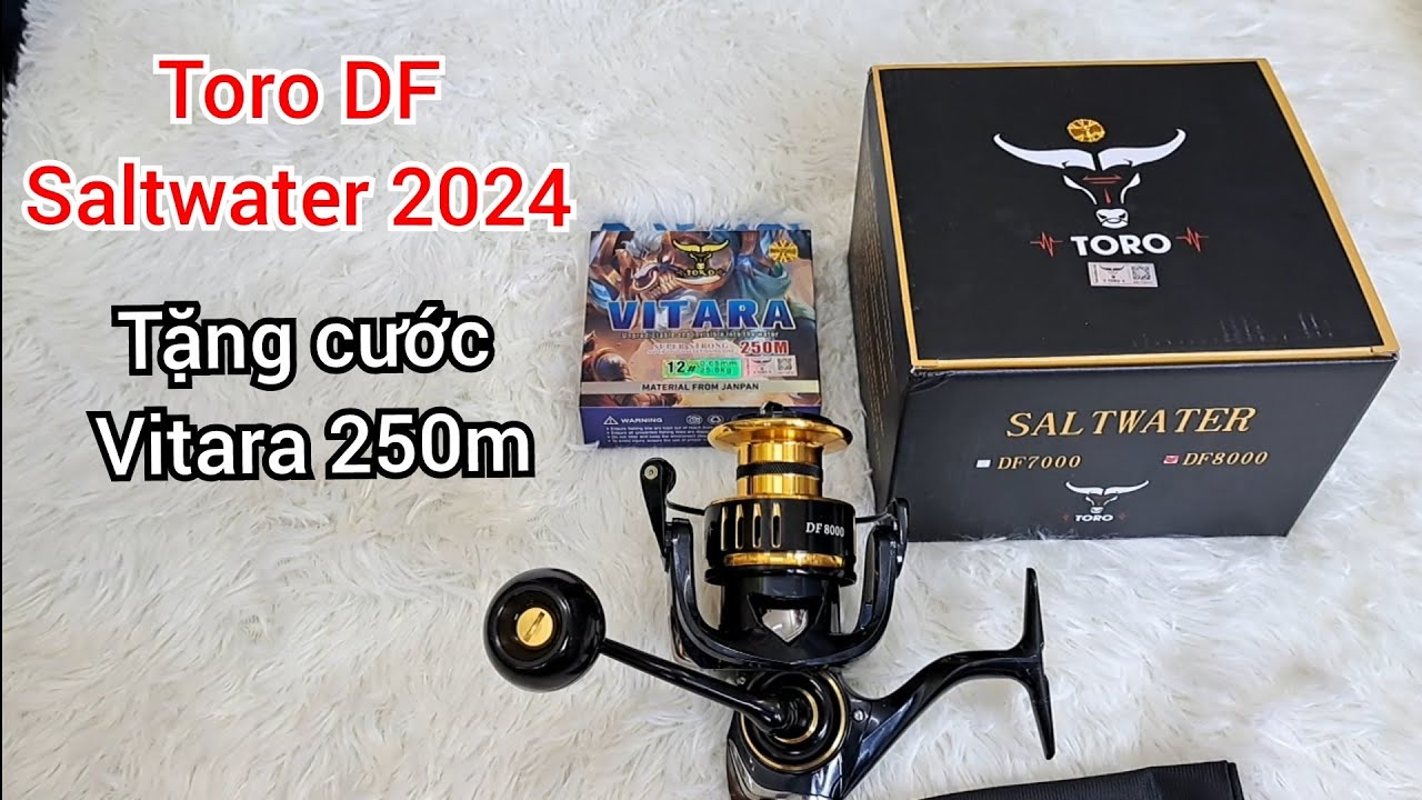 Máy câu TORO Saltwater DF 2024 giá sinh viên. - YouTube