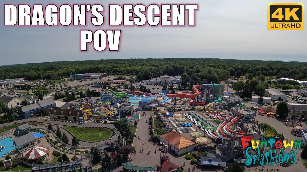 Dragon's Descent POV (Splashtown / Ocean Side), Funtown U.S.A. S&S ...