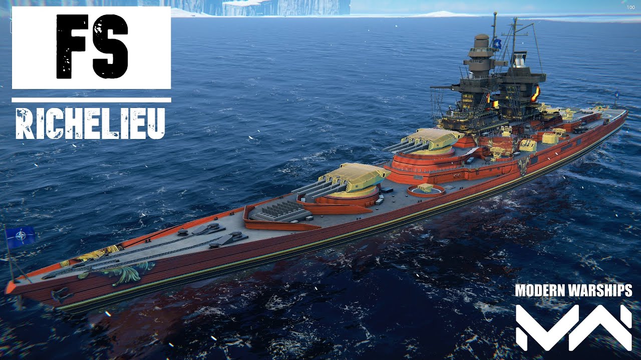 FS Richelieu | BUSET 4.5 Juta Damage BattleShip Terbaik | Modern ...
