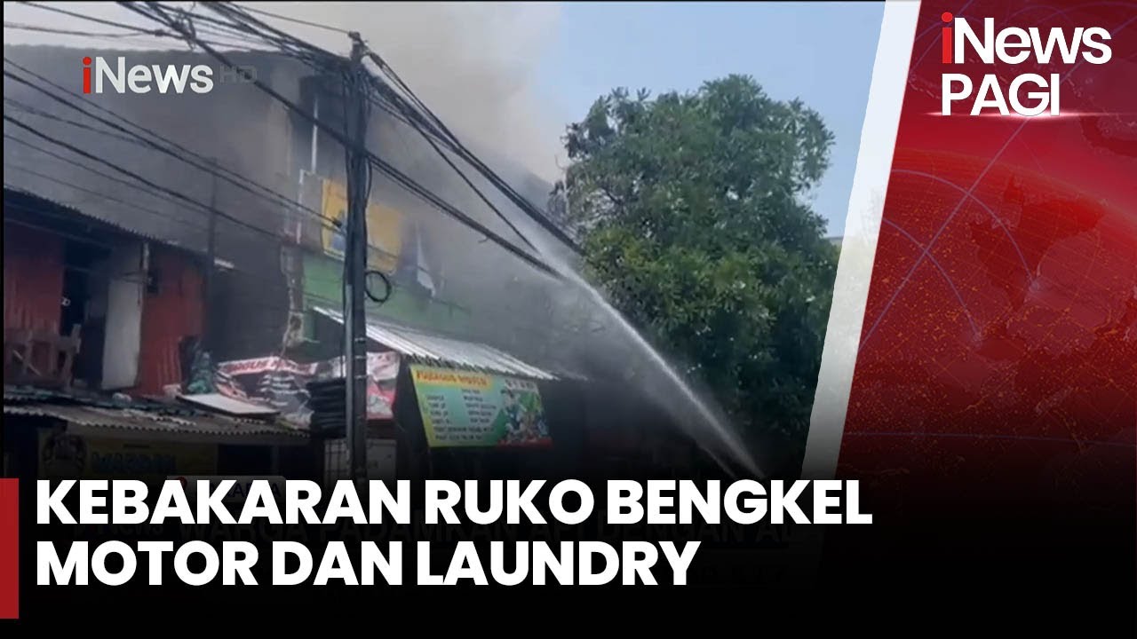 Diduga Korsleting Listrik, Ruko Bengkel Motor dan Laundry Ludes ...