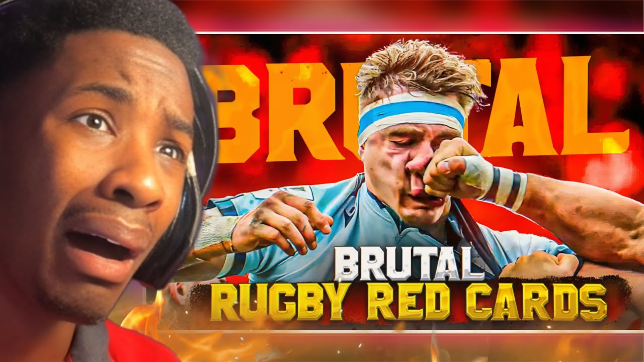 The Most Brutal Rugby RED CARDS - AMERICANS REACTION - YouTube