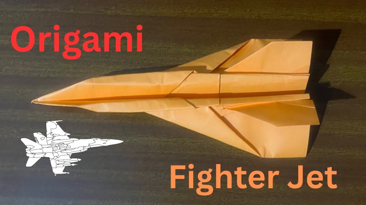 ORIGAMI EASY FIGHTER JET | TUTORIAL BY ORIGAMI GADGETS | FLIES SO FAR ...