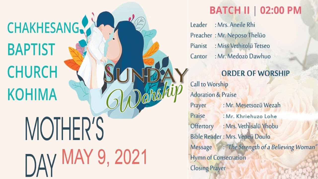 Mother's Day Worship Batch-2| CBCK | May 9th, 2021 #Livestream - YouTube