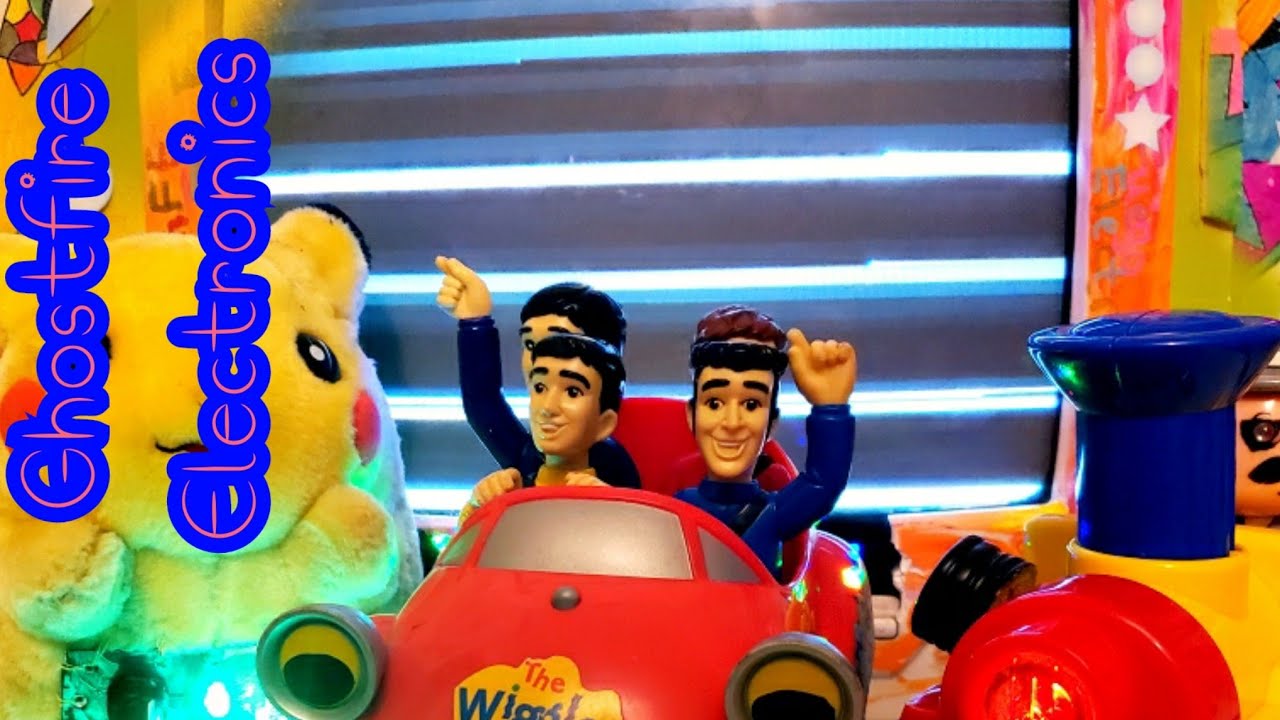 Wiggles Big Red Car Meets Pikachu and GoGo Train Conductor - YouTube