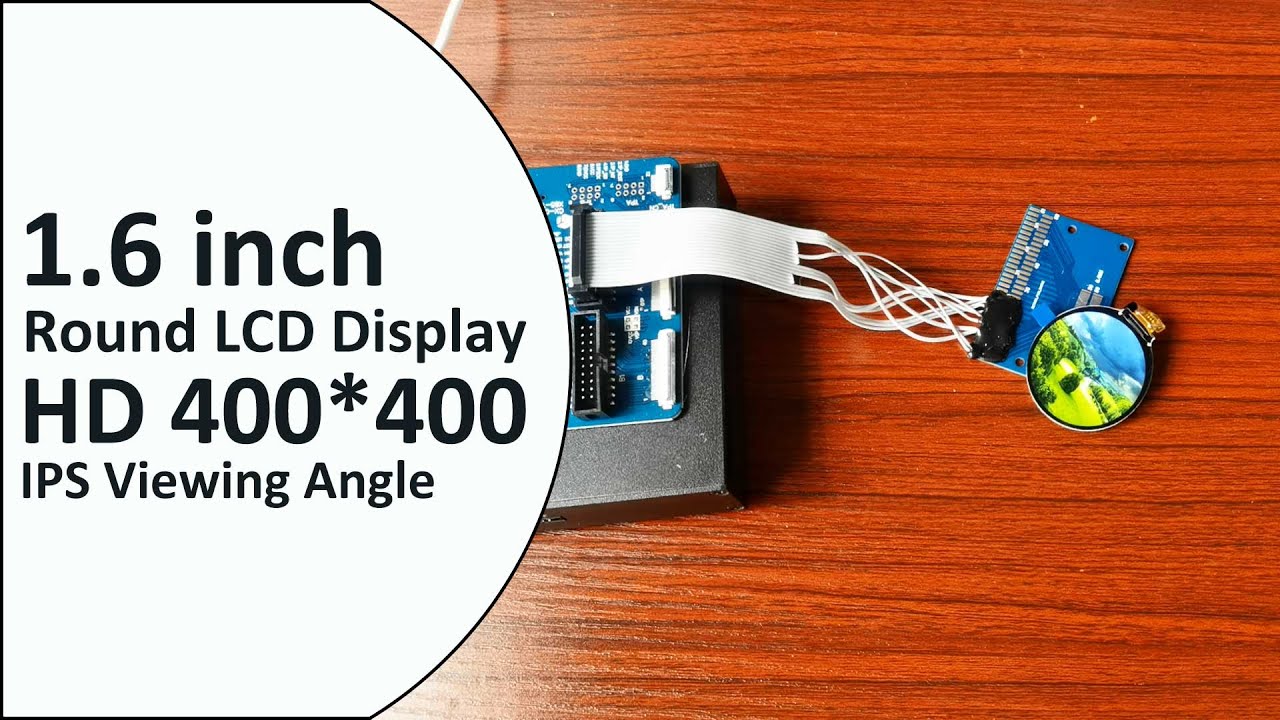 1.6 inch 400*400 TFT LCD Module Round Watch LCD Screen Circular LCD Display Capacitive Touch ...