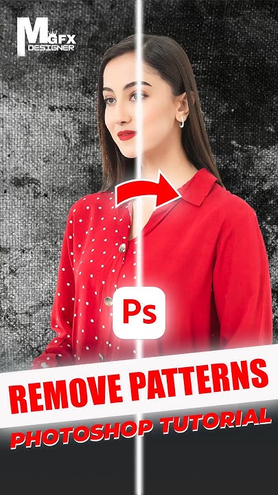 how to remove patterns on cloths in Photoshop #shorts #viral #photoshoptutorial #youtubeshorts ...