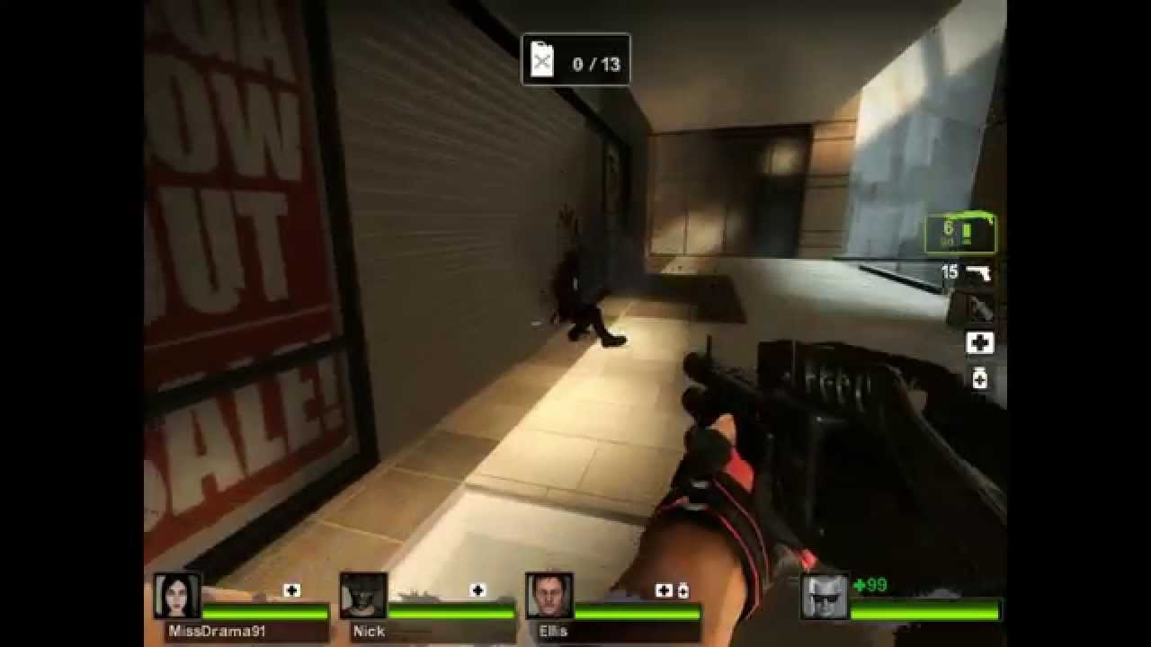 Left 4 Dead 2- Dead Center. Pt 4. Atrium - YouTube