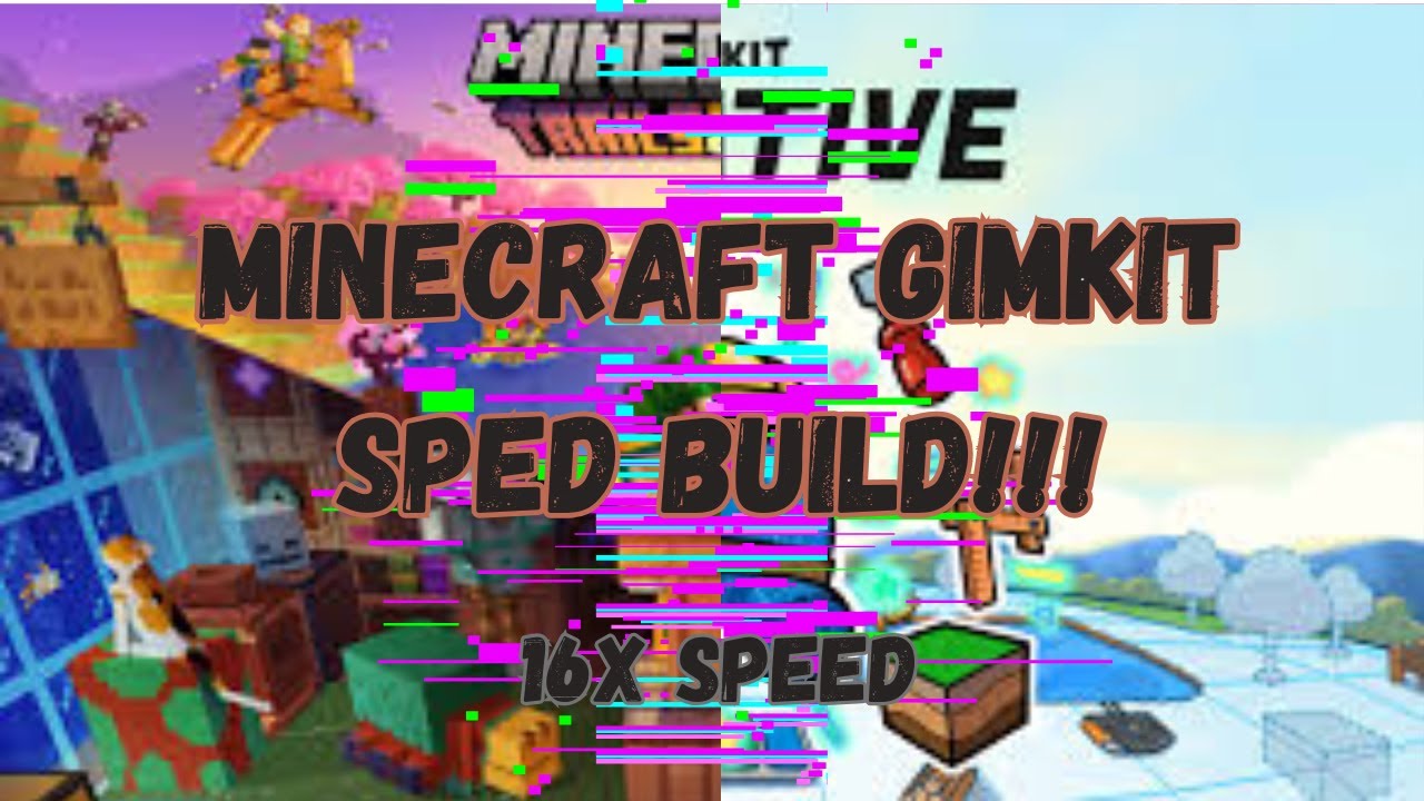 Minecraft In Gimkit Speed Build 16x!!! Play link in discription ...