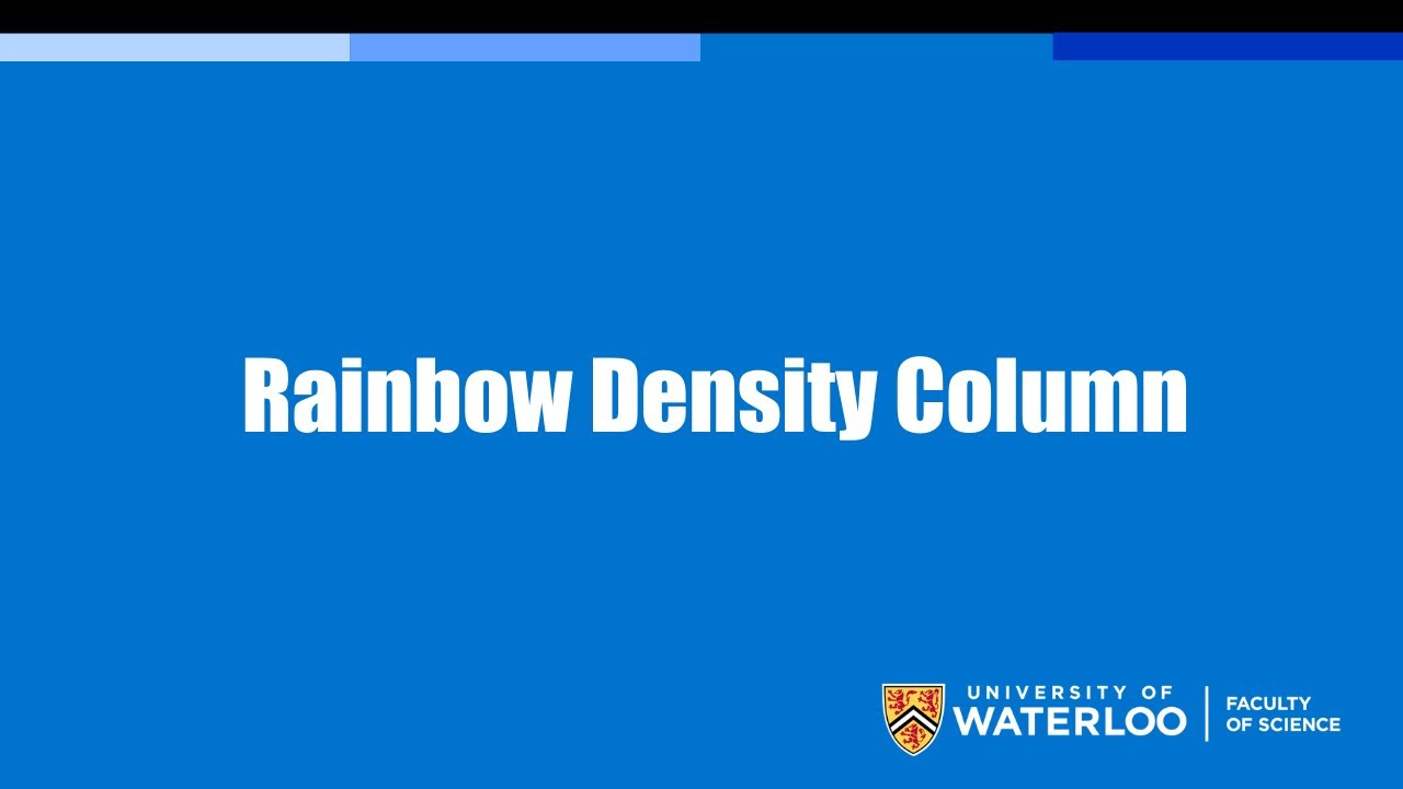 Rainbow Density Column - YouTube