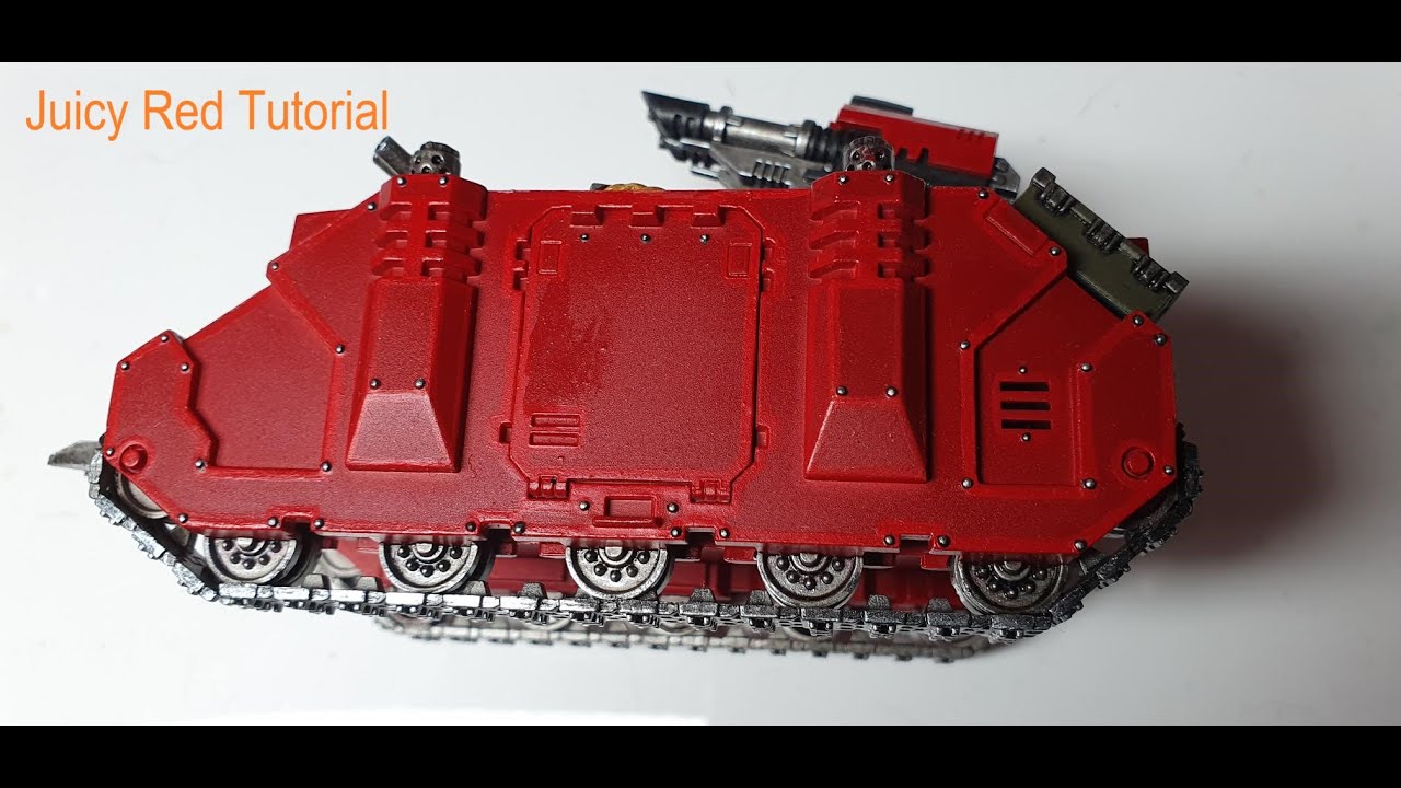 Blood Angels Razorback - Red Armour Tutorial - YouTube