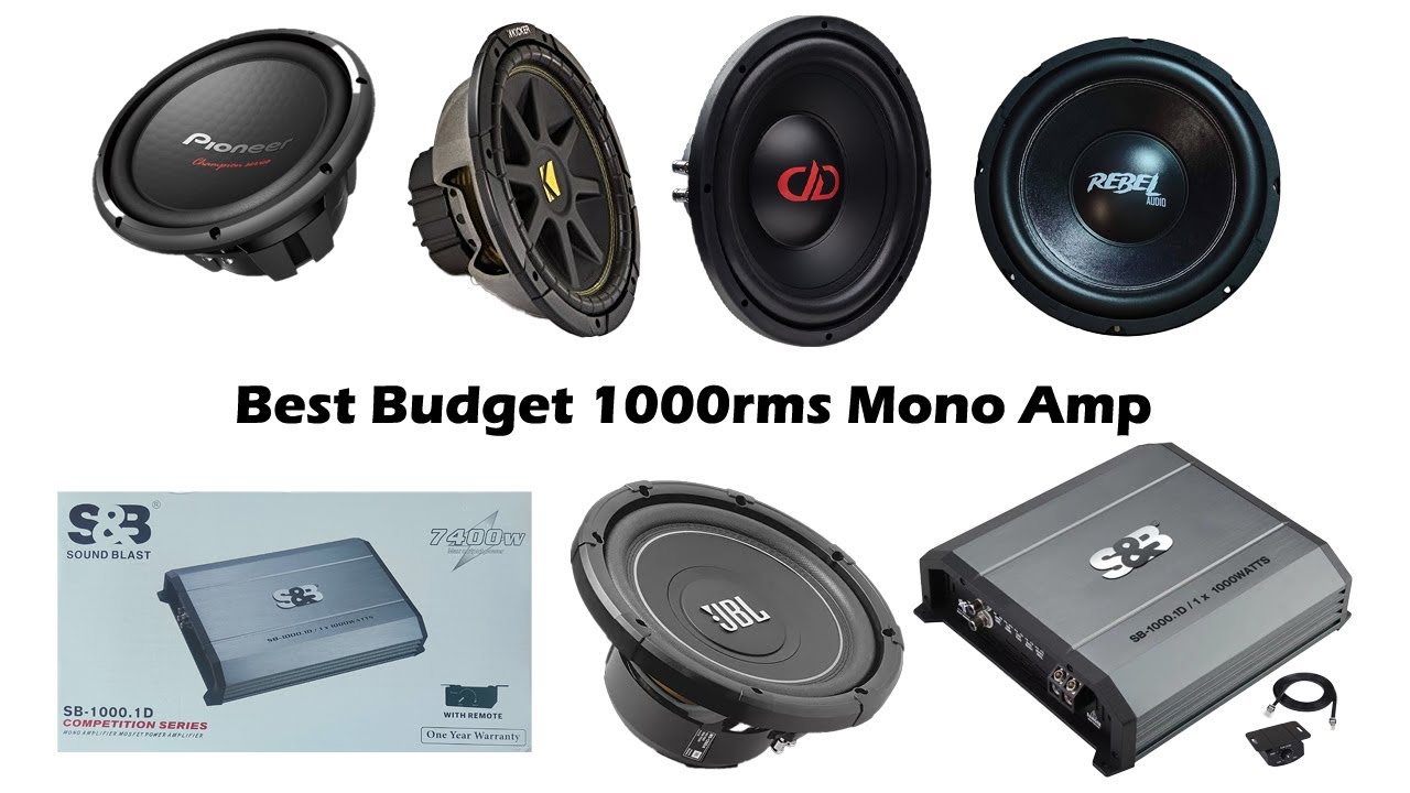 S&B Sound Blast 1000 Rms Budget Mono Amplifier ,Best For 2 Subwoofers ...