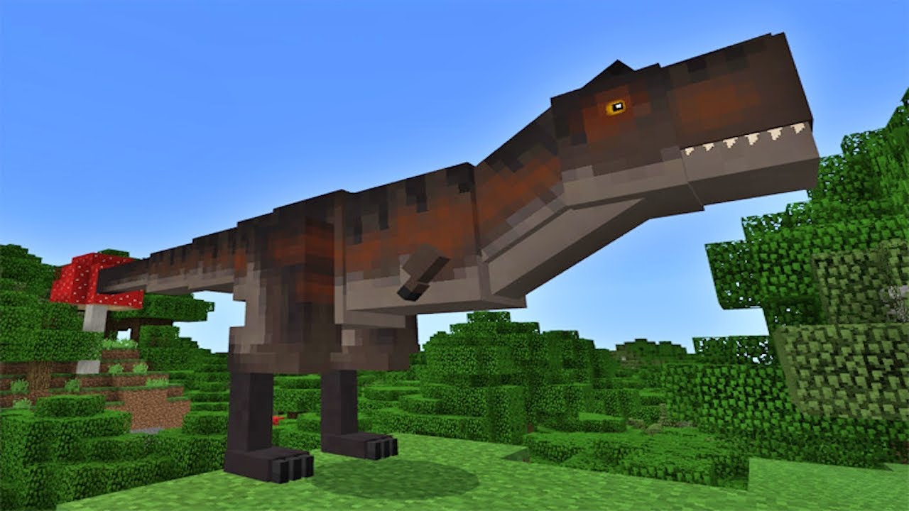 35+ Dinosaurs in Minecraft PE | Lost World Many Dinosaur | Jurassic ...