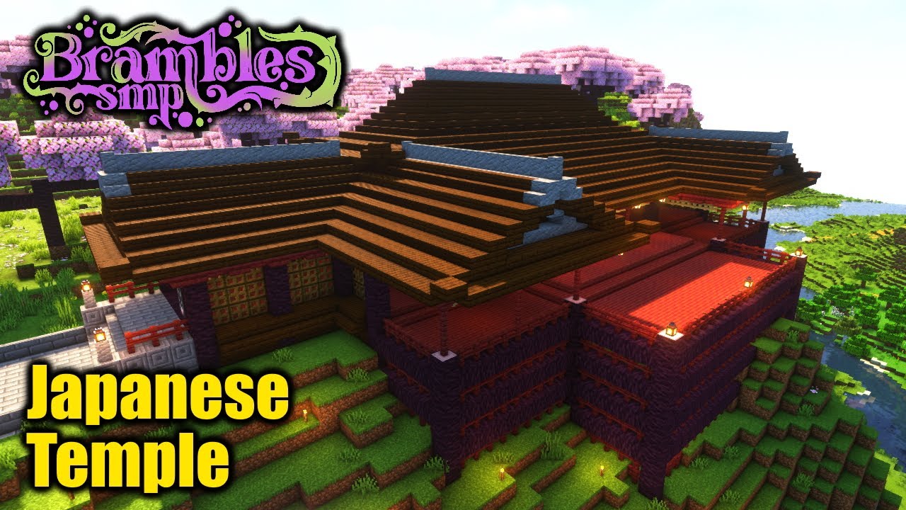 I Built a Japanese Temple (Kiyomizu-dera) in Minecraft | Brambles SMP (stream replay) - YouTube