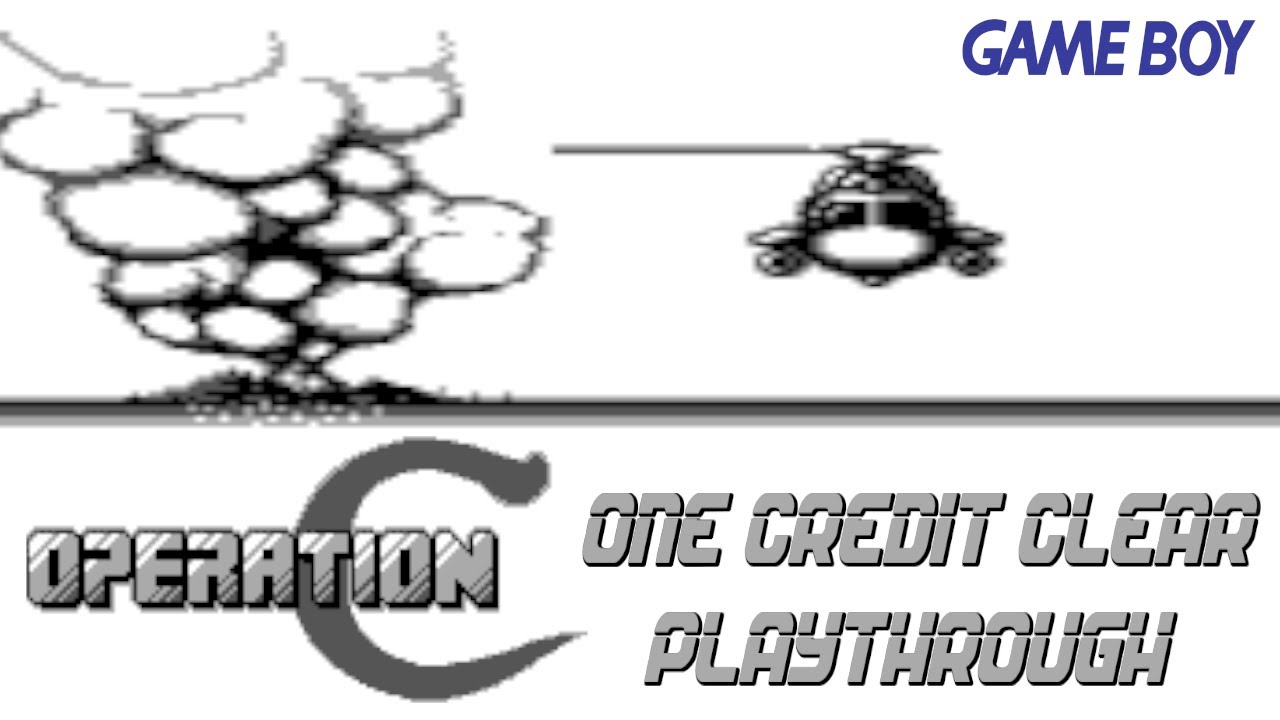 Operation C (Gameboy) | 1CC Playthrough - YouTube