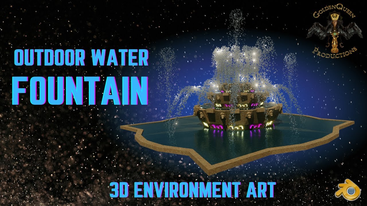 3D Outdoor Fountain Animation (Blender 2.8) - YouTube