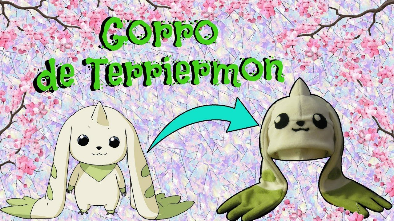 Diy Gorro de Terriermon ♡Anime Digimon Tamers ☆Ikyam Tokita☆ - YouTube