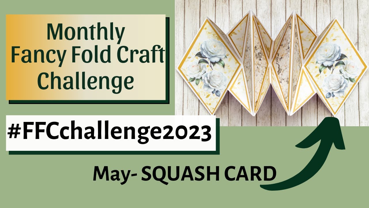 DIAMOND SQUASH CARD No Cutting dies #ffcchallenge2023 - YouTube
