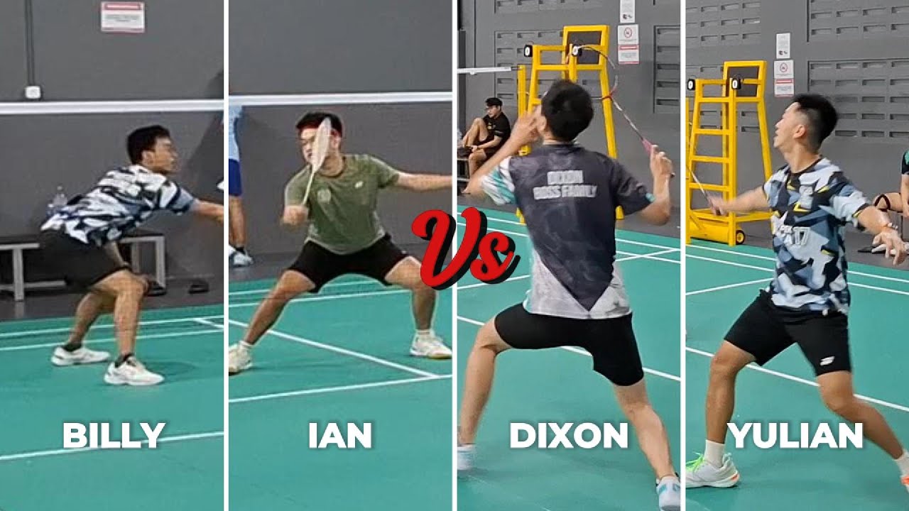 BILLY / IAN vs DIXON / YULIAN - Ganteng Badminton Club - Men's Double ...
