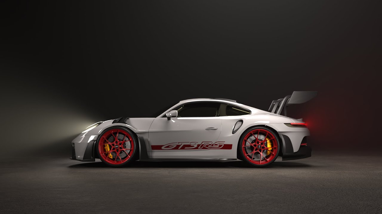 Porsche 911 GT3 RS 992 2023 3D model - YouTube