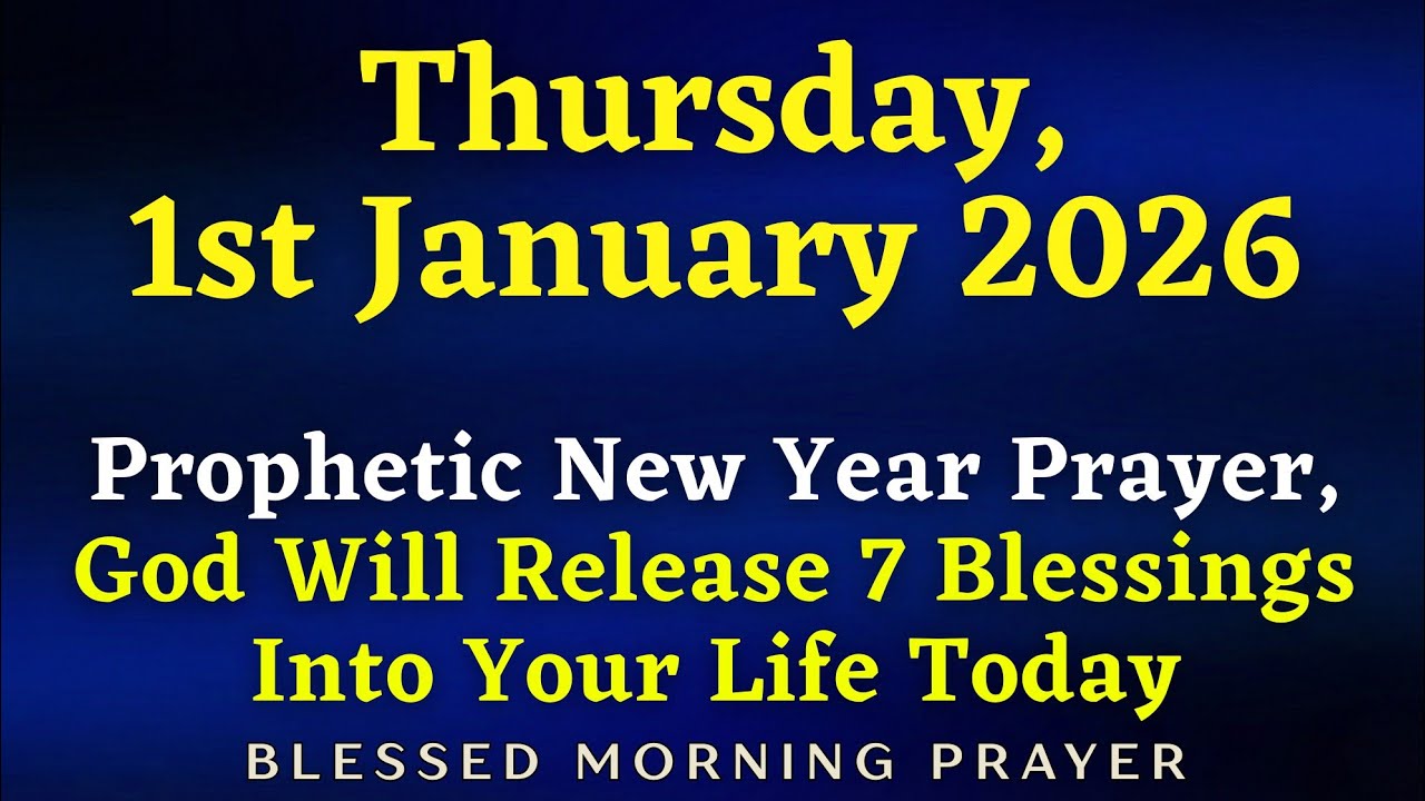 January 1st, 2026 | Prophetic New Year Prayer, God Will Release 7 ...