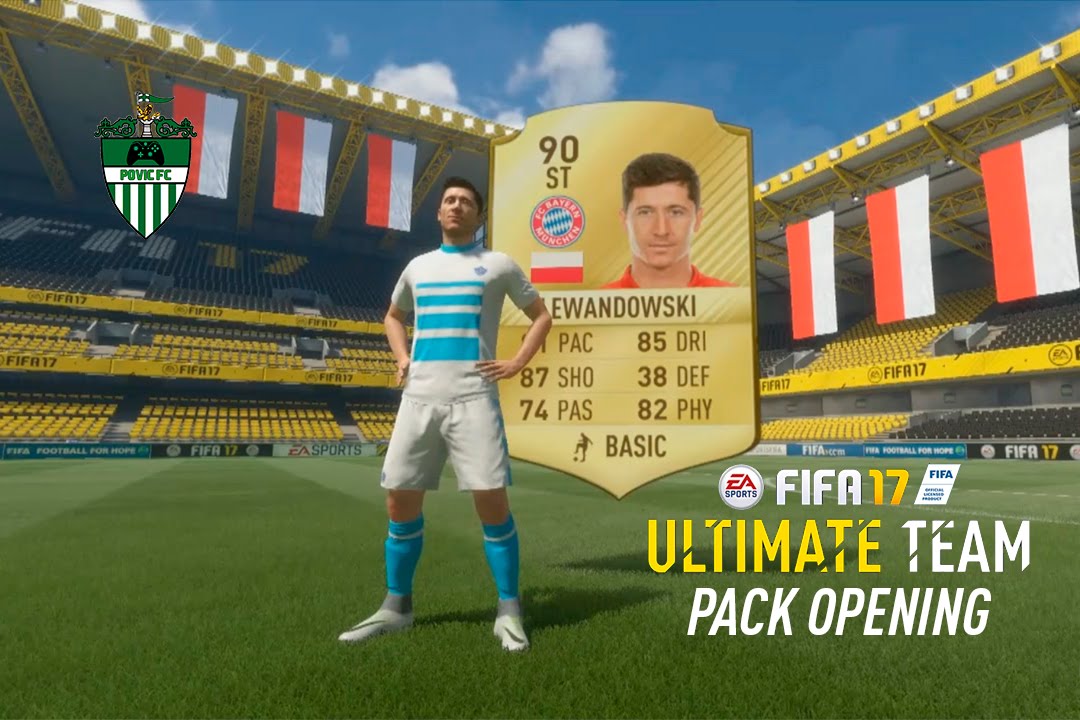 90 RATED WALK OUT LEWANDOWSKI IN A PACK! | FIFA 17 - PACK OPENING ...