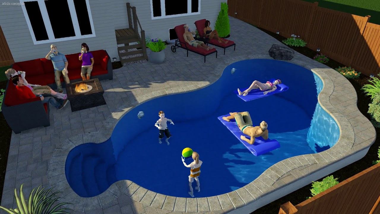 14x28 Oasis Pool Design by Rideau Pools Ottawa - YouTube