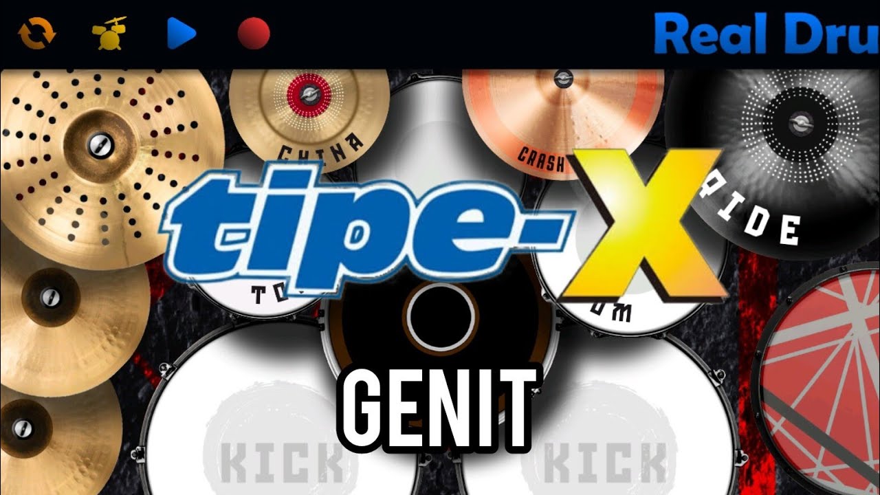 TIPE X - GENIT | REAL DRUM COVER - YouTube