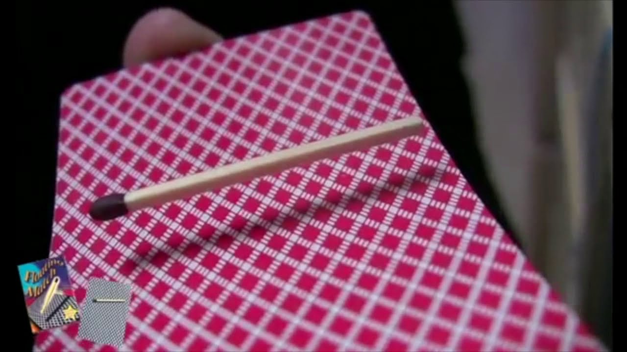 Floating match - Levitation Matchstick on Playing Card - YouTube