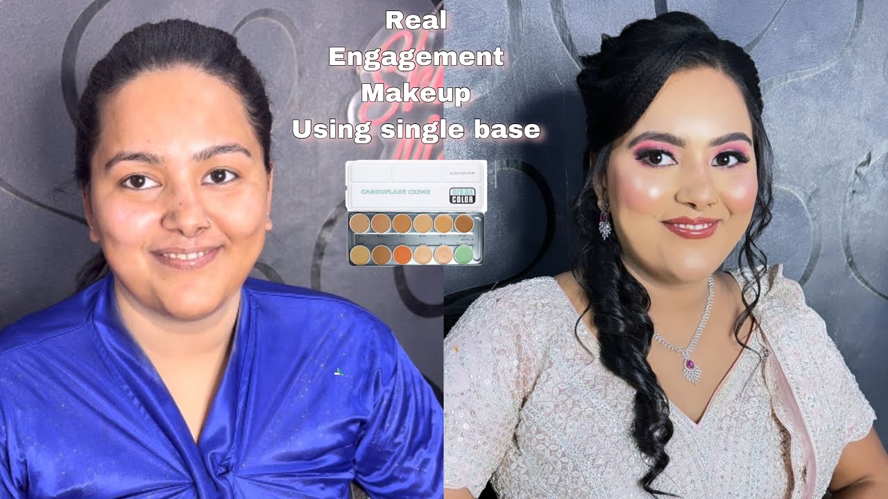Wedding series 8th video | Single Base Makeup Using Only Kryolan Derma ...